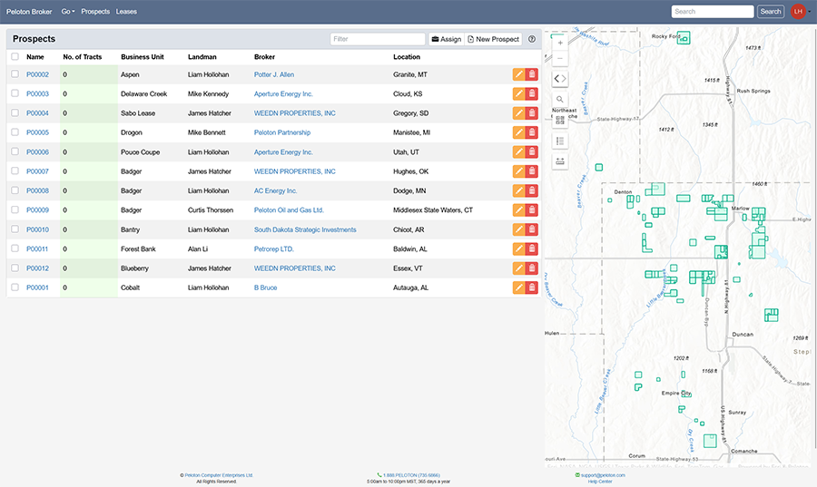 Land Acquisition Management Software for Oil and Gas | Peloton Broker