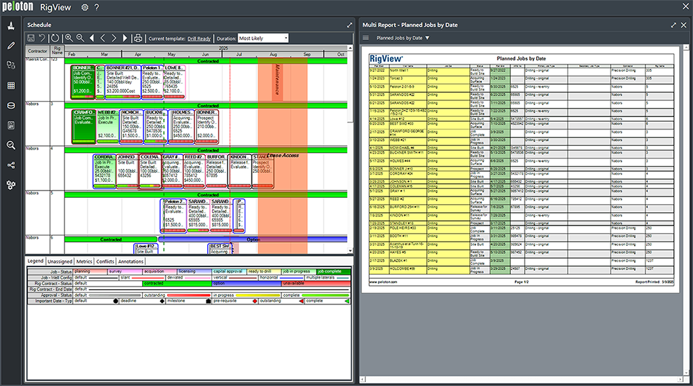 RigView | Oil & Gas Rig Scheduling & Project Management Software