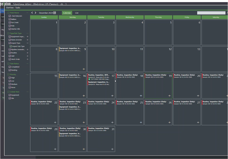 Facility Readiness Tracking | Peloton Oil & Gas Software