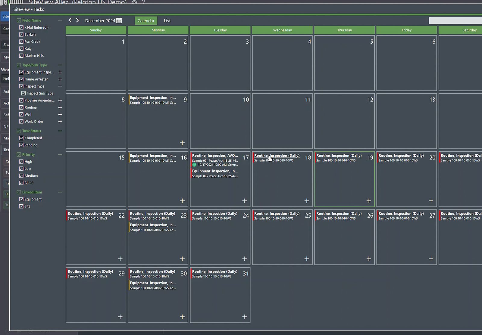 Facility Readiness Tracking | Peloton Oil & Gas Software